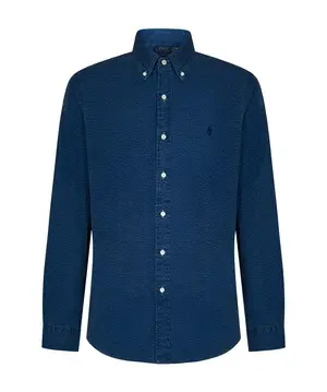 Polo Ralph Lauren Ralph Lauren Textured Button-down Shirt - Blue