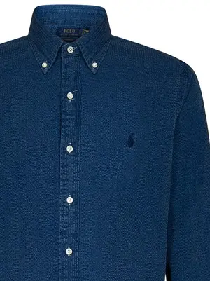 Polo Ralph Lauren Ralph Lauren Textured Button-down Shirt - Blue