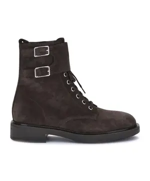 GIANVITO ROSSI Lace-up Ankle Boots - Black