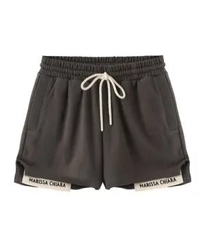 Marissa Chiara Elasticated Drawstring Shorts - Brown