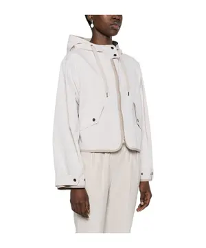 Brunello Cucinelli Zip-up Drawstring Hooded Jacket