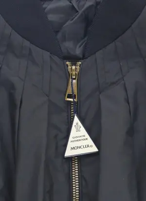 Moncler Logo Patch Zipped Bomber Jacket