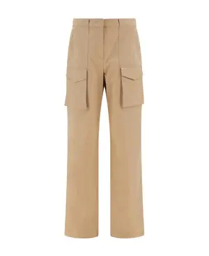 Ermanno Scervino High-waist Straight-leg Cargo Trousers