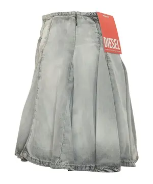 DIESEL® Pleated Mini Skirt - Gray