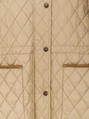 Burberry Quilted Hooded Coat