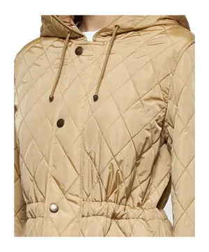 Burberry Quilted Hooded Coat