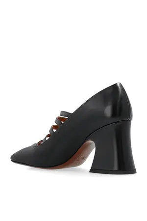 Chloé Janis Buckled High Heel Pumps