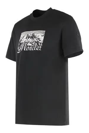 Moncler Logo Printed Crewneck T-shirt