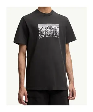 Moncler Logo Printed Crewneck T-shirt