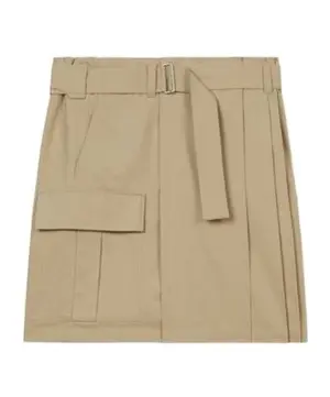 Kenzo Cargo Knee Skirt In Cotton Ripstop