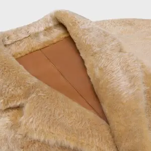 Celine Lamb Shearling Wrap Coat