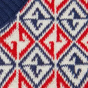 Gucci G Rhombus Cotton Jacquard Cardigan
