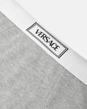 Versace High-waist Logo-waistband Briefs