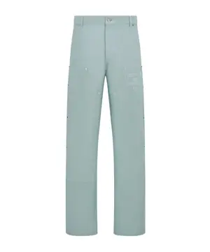 Dior Straight Leg Pants With Embroidered Logo