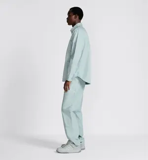 Dior Straight Leg Pants With Embroidered Logo