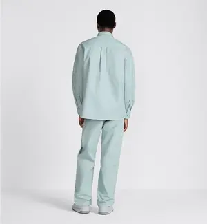 Dior Straight Leg Pants With Embroidered Logo