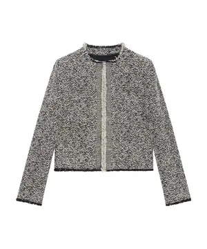 IRO PARIS Hazela Open-front Tweed Jacket With Tassel Trim