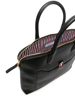Thom Browne Laptop Bag With Logo Detail