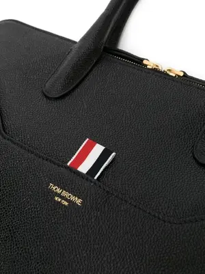 Thom Browne Laptop Bag With Logo Detail