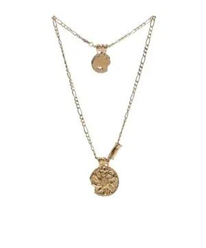 ALIGHIERI Logo Pendant Necklace - Yellow