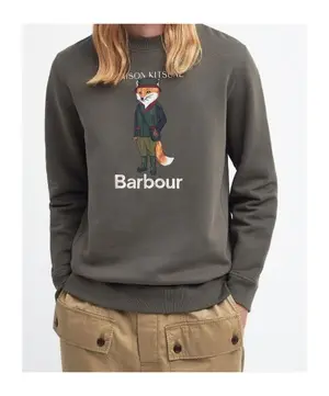 Barbour X Maison Kitsuné Fox Cotton Sweatshirt
