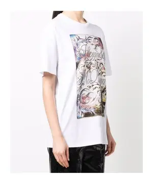 Alexander McQueen Nature Print Cotton T-shirt