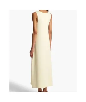 Khaite Keran V-neck Sleeveless Maxi Dress