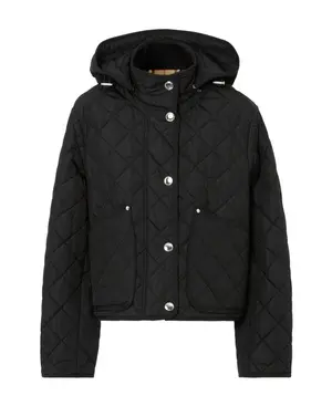 Burberry Quilted Hooded Jacket