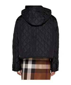 Burberry Quilted Hooded Jacket