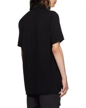 Burberry Logo Motif Embroidered Polo Shirt