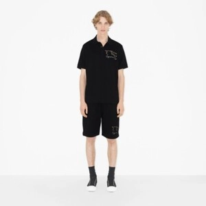 Burberry Logo Motif Embroidered Polo Shirt