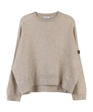 Brunello Cucinelli Ribbed Long Sleeve Sweater