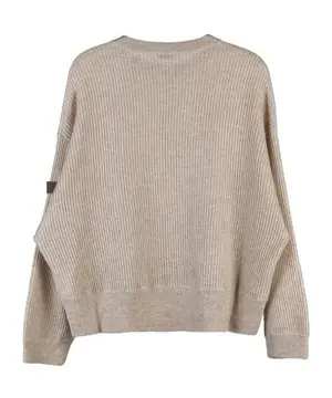 Brunello Cucinelli Ribbed Long Sleeve Sweater