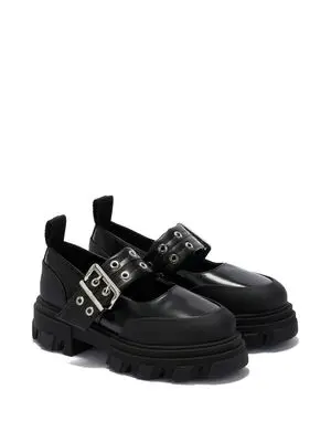 GANNI Buckled Eyelet-detail Pumps