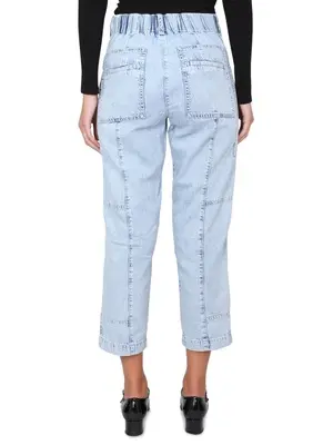 Proenza Schouler White Label Chambray Straight Leg Jeans