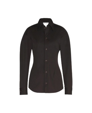 Bottega Veneta Classic Button-up Shirt - Deep Chocolate
