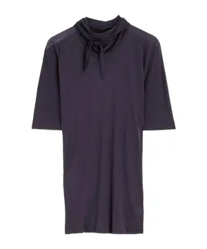 LEMAIRE Short Sleeved Scarf Detailed Blouse