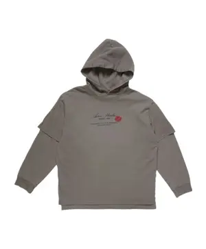 Acne Studios Double Layered Hoodie - Grey