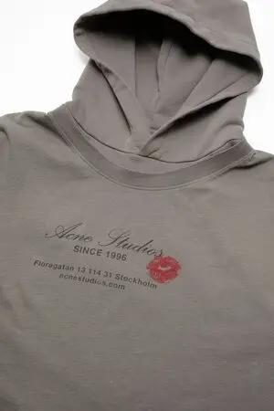 Acne Studios Double Layered Hoodie - Grey