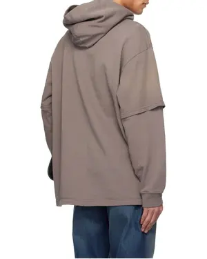Acne Studios Double Layered Hoodie - Grey