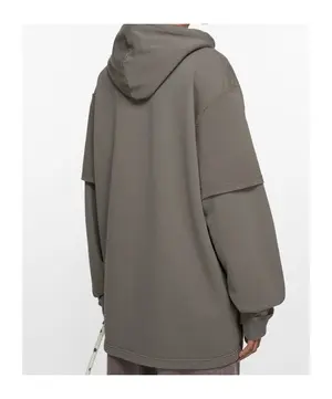Acne Studios Double Layered Hoodie - Grey