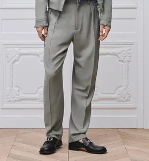 Dior Pleated Tapered Virgin Wool Twill Pants