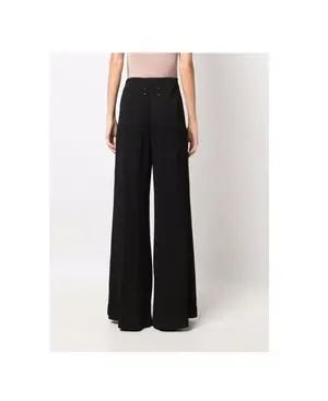 MAISON MARGIELA Pressed-crease Wide Leg Trousers - Black