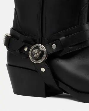Versace Square-toe Heeled Boots