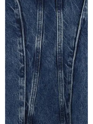 AGOLDE Lara Strapless Denim Top