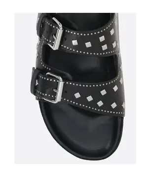 Isabel Marant Étoile Lennyo Studded Slip-on Slides - Black