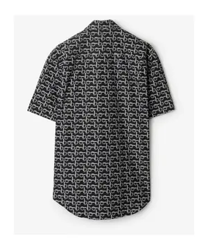 Burberry B-line Printed Short-sleeved Shirt - Black