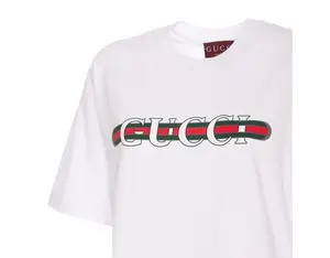 Gucci Logo Printed Crewneck T-shirt - White
