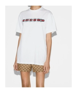 Gucci Logo Printed Crewneck T-shirt - White