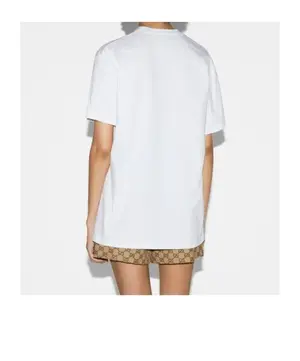 Gucci Logo Printed Crewneck T-shirt - White